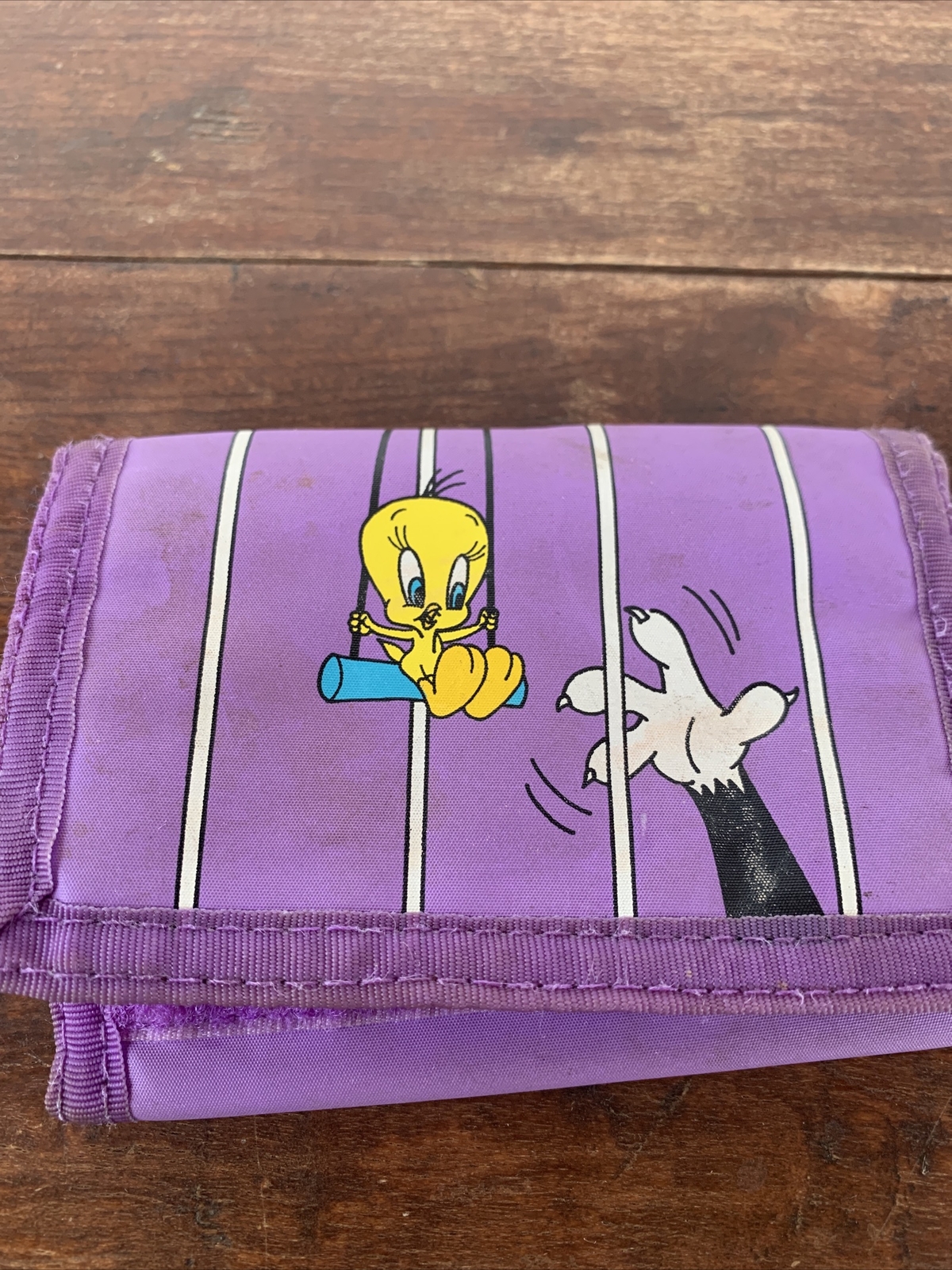 Vintage Warner Brothers Looney Toons Wallet Tweety Sylvester Trifold ...