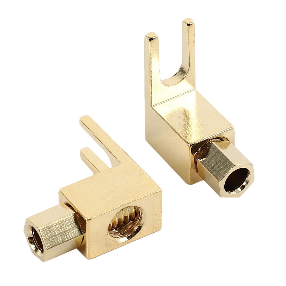 8 pcs total Hi-end Banana to Spade Adapter Plug/Speaker Cable ...