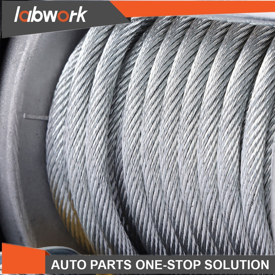 Labwork 3000lb Electric Winch 12VDC/1.3HP Copper Motor 3/16in x 32ft ...