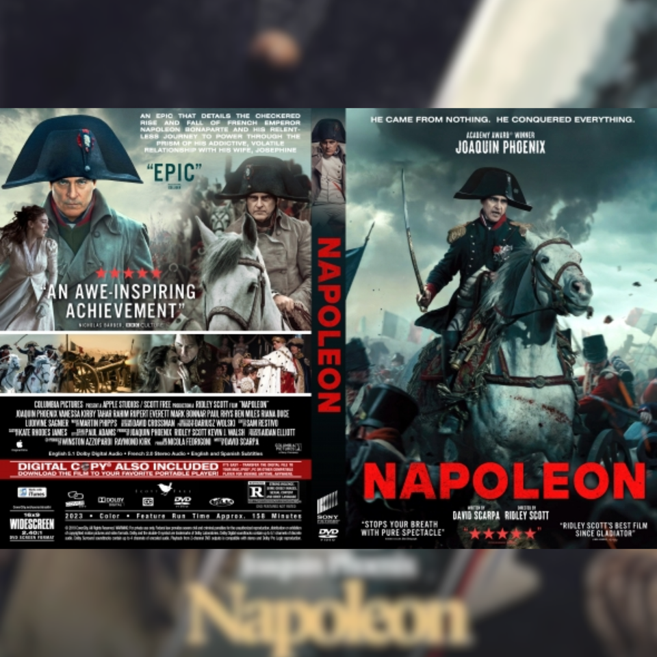 Napoleon DVD (2023) Action Movie All Region Free Worldwide High Quality ...