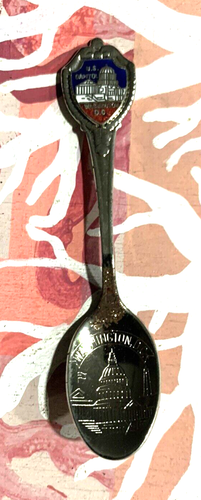 VINTAGE COLLECTOR SOUVENIR SPOON US CAPITOL BUILDING WASHINGTON DC USA ...