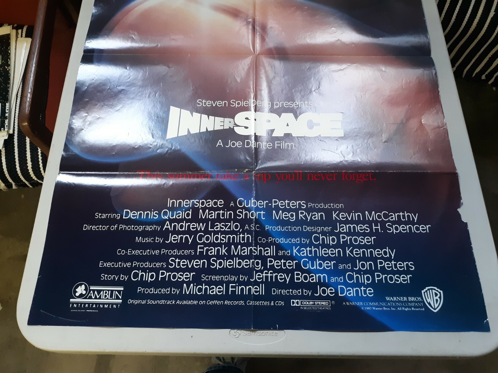 "Innerspace" Original One-sheet Movie Poster 27x40 (1987) Steven ...