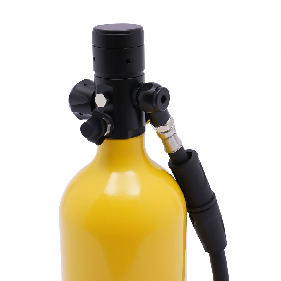 1L Reusable Mini Scuba Tank Kit Deepest 32.8ft Scuba Diving Gear 15-20 ...