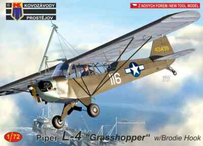 1/72 WW2 Liasion Aircraft : Piper L-4 "Brodie Hook" [US Army] #0191 ...