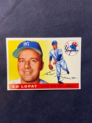 Pack Fresh 1955 Topps Raw (est EXMT) #109 Ed Lopat | eBay
