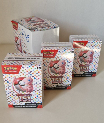 3 BOX 151 NUOVI Pokemon 151 Bundle Box Confezione 6 Pacchetti Sigillato ...