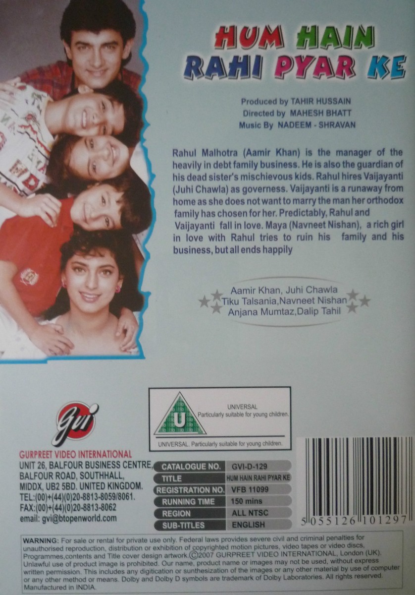 Hum Hain Rahi Pyar Ke Elenco Do Filme Hum Hain Rahi Pyar Ke (1993)