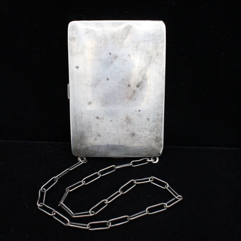 Antique Engraved Sterling Silver Sovereign Coin Case & Stamp Compact ...