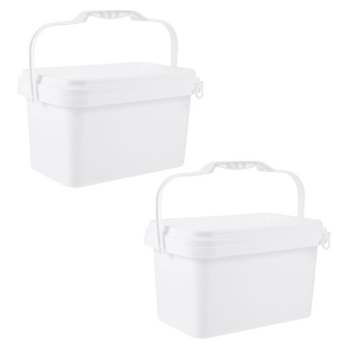 2 Pcs Paint Bucket Storage Containers with Handle Painting Buckets for ...