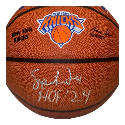 SPIKE LEE SIGNED AUTOGRAPH NEW YORK KNICKS LOGO BASKETBALL NBA HOF ...