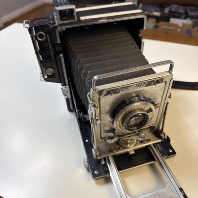 Graflex Crown Graphic 4x5 Press Camera with Kodak f 4.7. FOR PARTS/NOT ...
