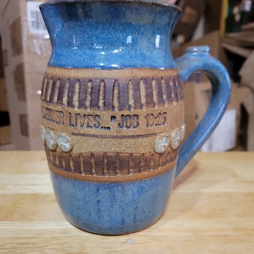 Ed Schrock- Down To Earth Pottery Vase ( JOB 19:25 ) | eBay