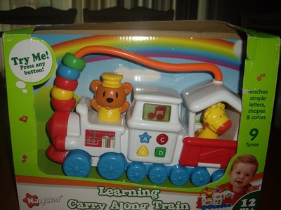 NIB 12M+ Navystar Toys Learning Carry Along Train Talks Musical Letters ...