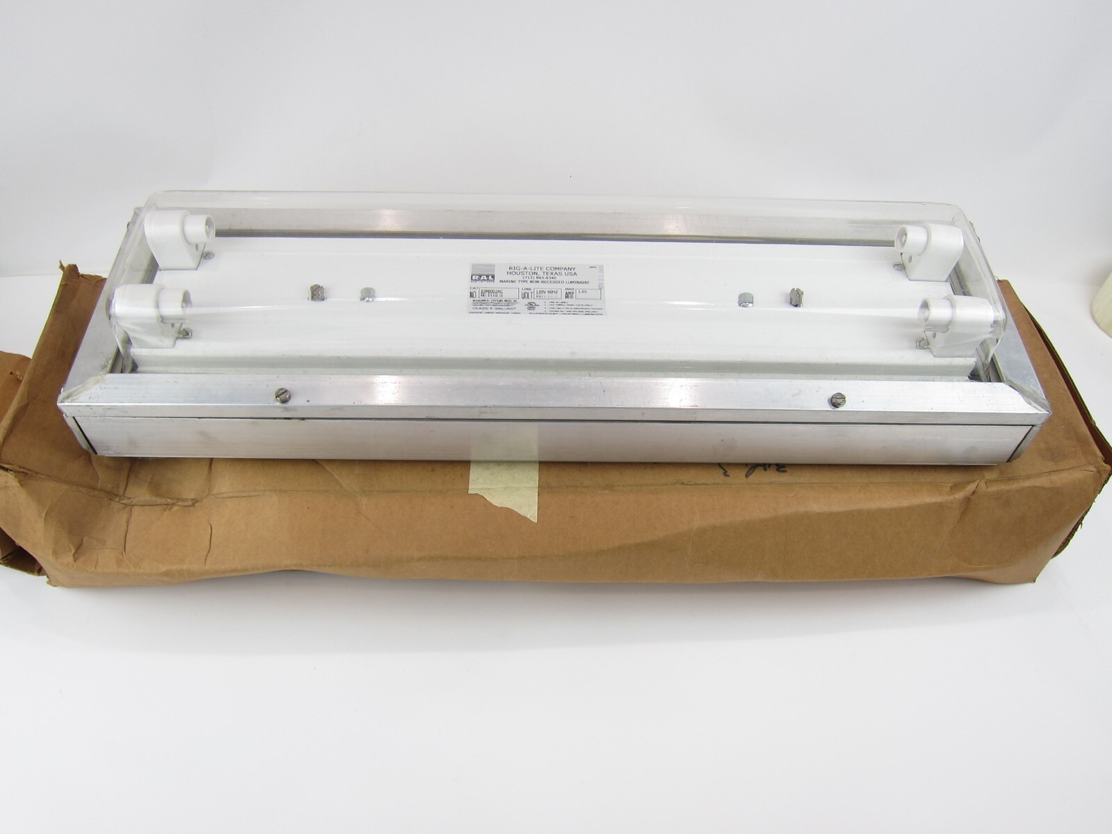 NEW RAL Rig A Lite IDP 800-2 120V 60Hz Marine Type Fluorescent Light ...