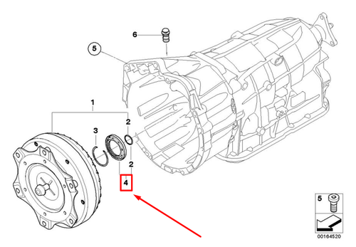 New BMW 3 E90 Seal Input Torque Converter 7581595 24107581595 | eBay