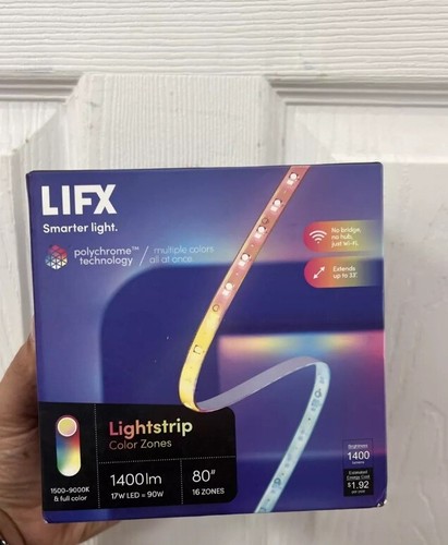 New LIFX Smarter Light 80" Color Zones Lightstrip Multicolor RGB Wifi ...