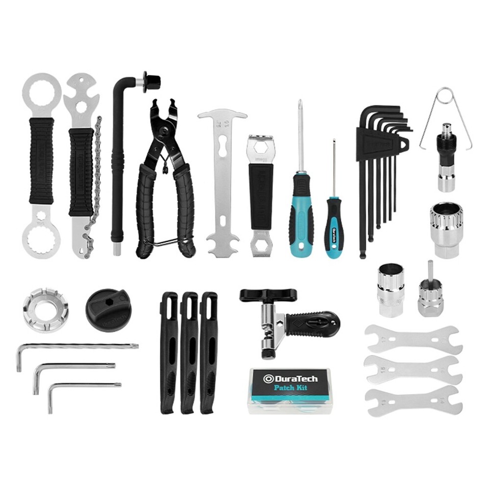 DURATECH 41PCS Bike Tool Kit w/Storage Box Bicycle Tool Kit Bike Repair ...