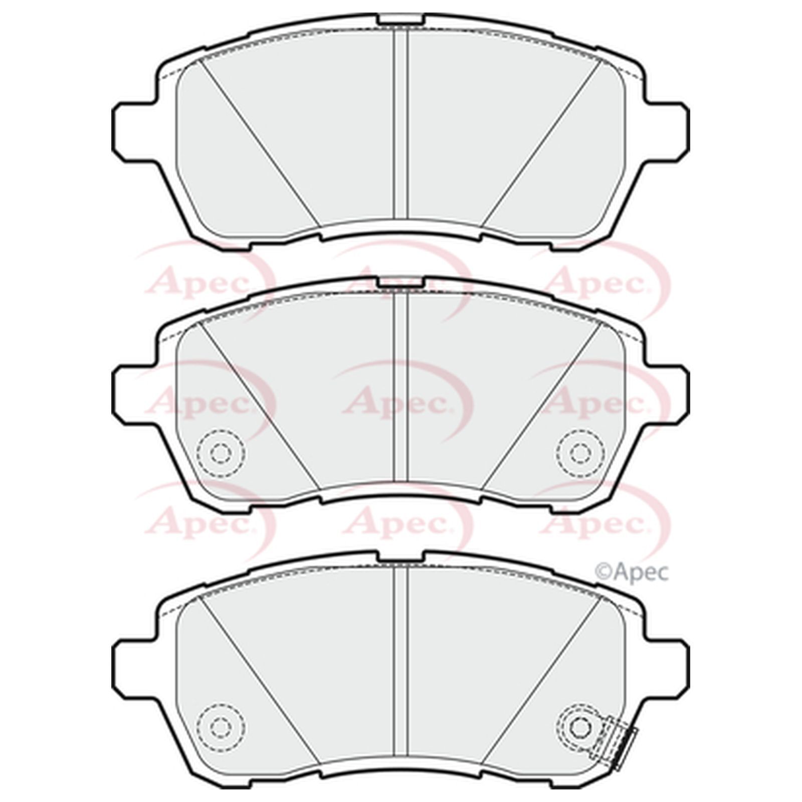 For Mazda 2 1.3 Genuine Apec Front Brake Disc Pads Set | eBay