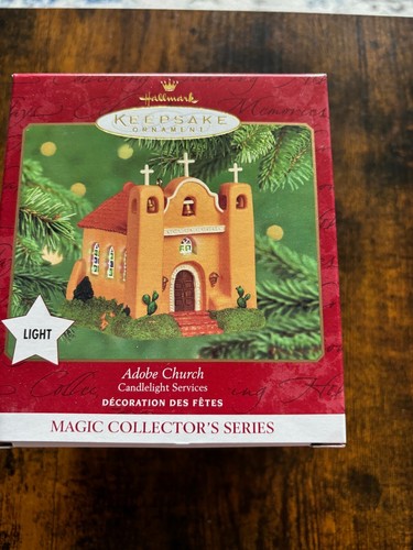 Hallmark Keepsake Magic Collectors Series Ornament Adobe Church Light ...