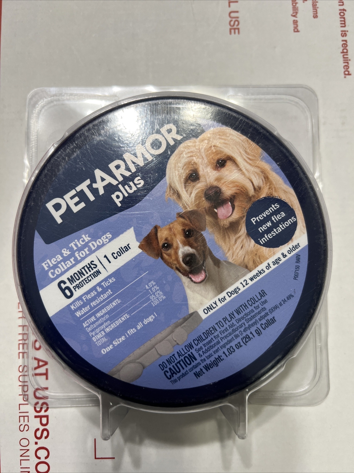 Pet Armour Plus for Dogs Flea & Tick 1 Collar 6 Months Protection for ...