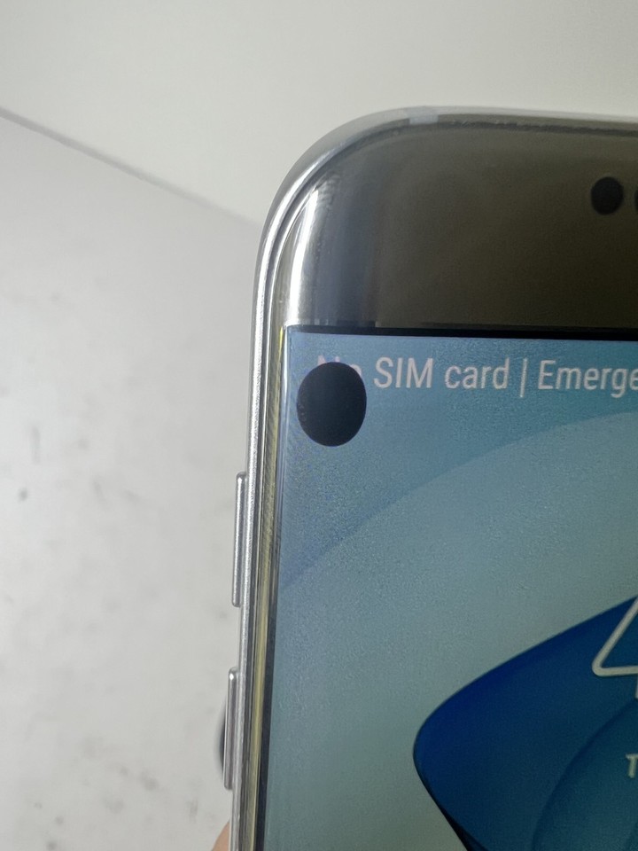 Samsung Galaxy S7 Edge SM-G935U 32GB Titanium Silver Black Spot As-Is ...