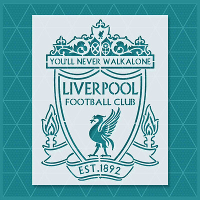 Liverpool Stencil – Football Team, Sports Fan Art, Craft, Wall Decor ...