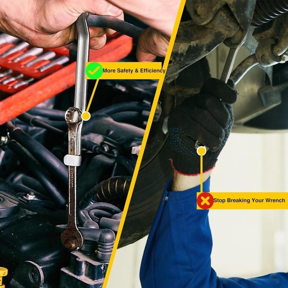 Mechanical wrench extension tool rod 1/2 torque wrench for open wrench ...