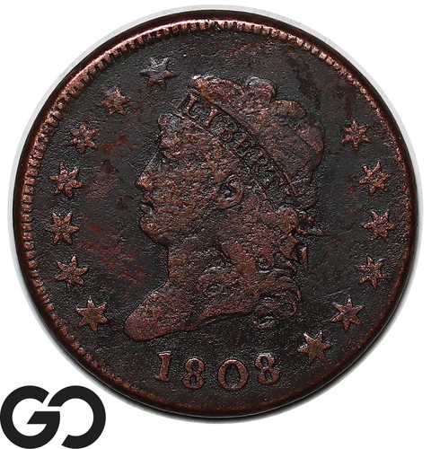 1808 Large Cent, Classic Head, Scarce Early Copper | eBay