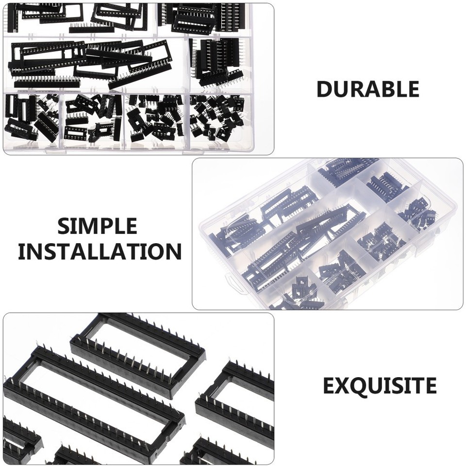 100 Pcs Double Row IC Socket Adaptor DIP Integrated Circuit Seat | eBay UK