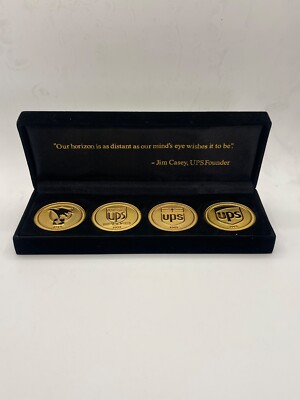 United Parcel Service UPS | Four Golden Medals | Rare | All UPS Logos ...