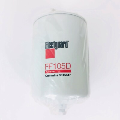 FLEETGUARD FF105D FUEL FILTER THREAD 1"-14 UNS-2B, WITH DRAIN PLUG ...
