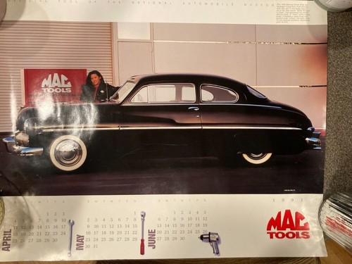 1993 Mac Tools 3 month Calendar Poster 1949 Mercury | eBay