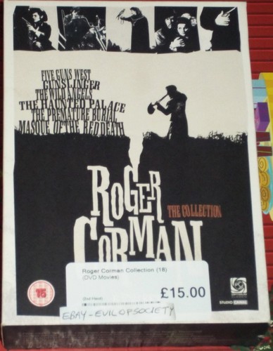 roger corman, the collection, five guns west, vincent price, 6 dvd's ...