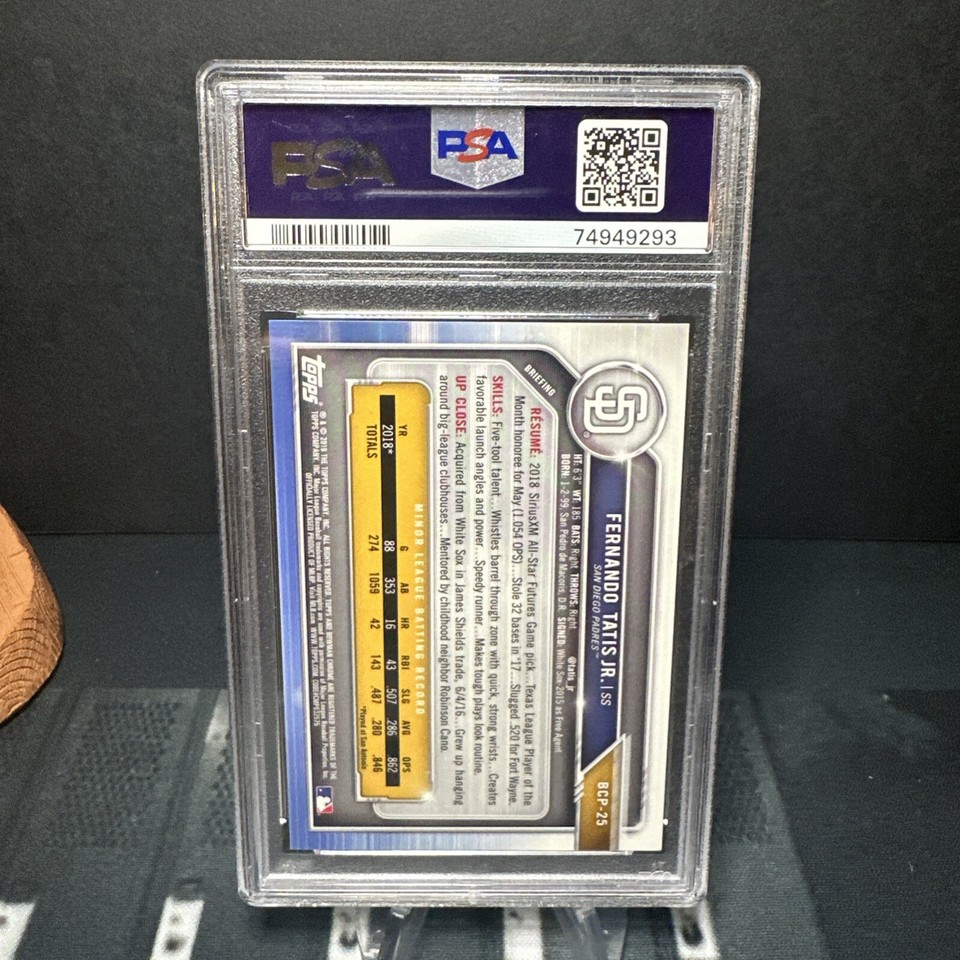 2019 Bowman Chrome Pros. Green Shimmer Refractor #BCP-25 Fernando Tatís ...