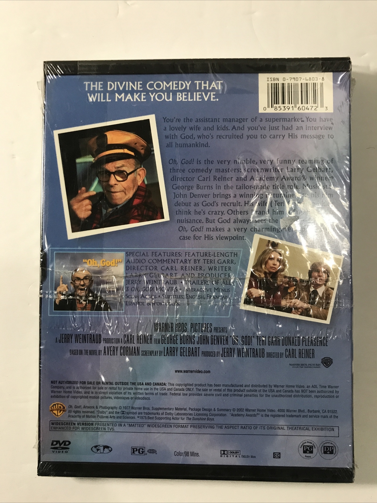 Oh, God! (DVD, 1977) New sealed 85391604723| eBay