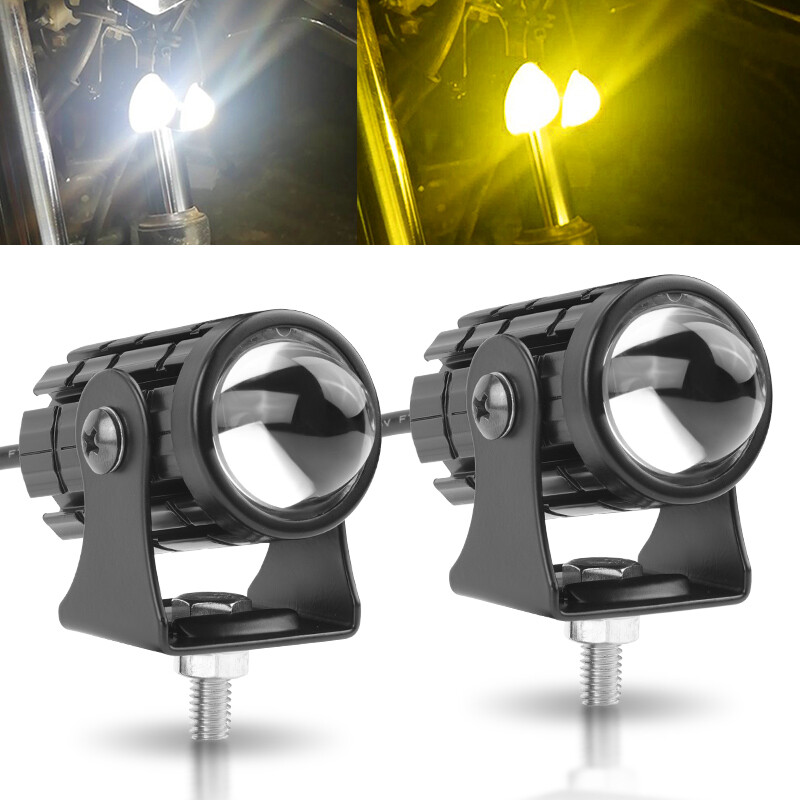 2X White Yellow LED Work Light Bar Spot Pods Fog Lamps Offroad SUV ...