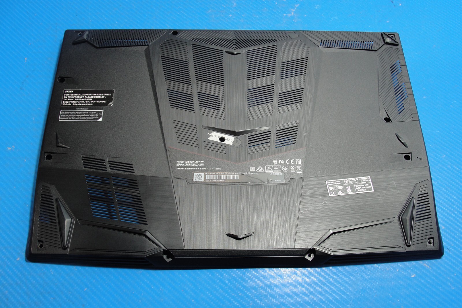 MSI GF65 Thin 10SDR 15.6" Genuine Laptop Bottom Case Base Cover ...