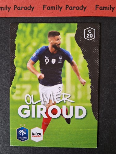 Olivier Giroud C20 France Carte Foot Panini Family Intermarché Euro ...