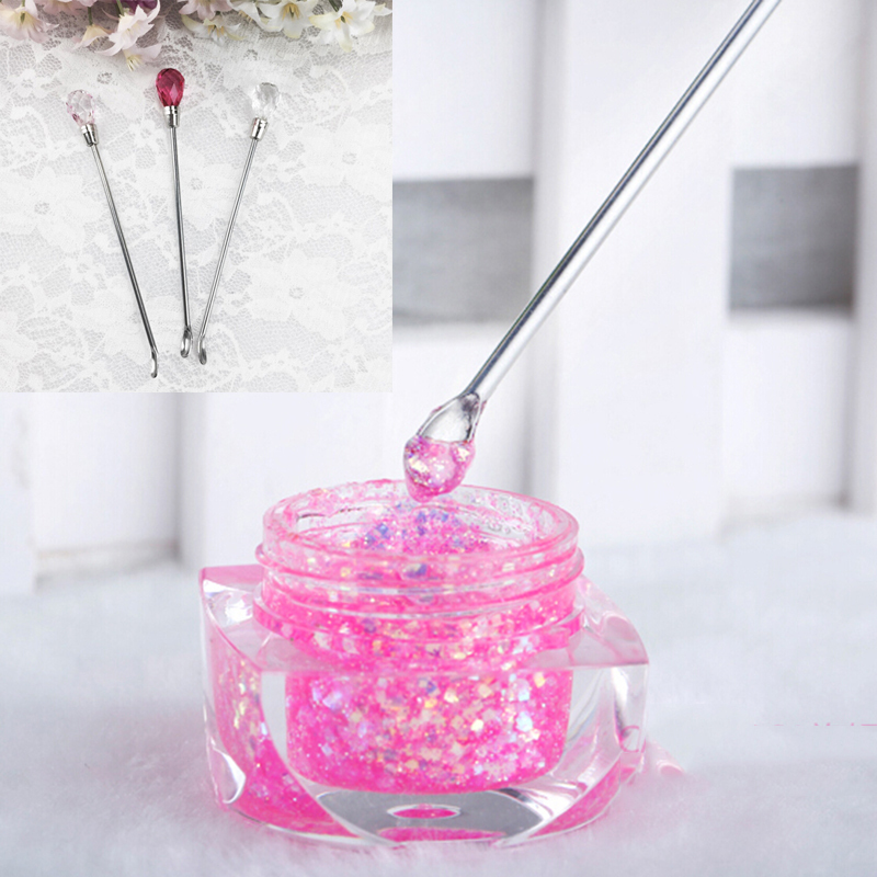 BestNail Art Spoon Nail Art Tool Glitter Crystal Spoon Crystal Head iiJ ...