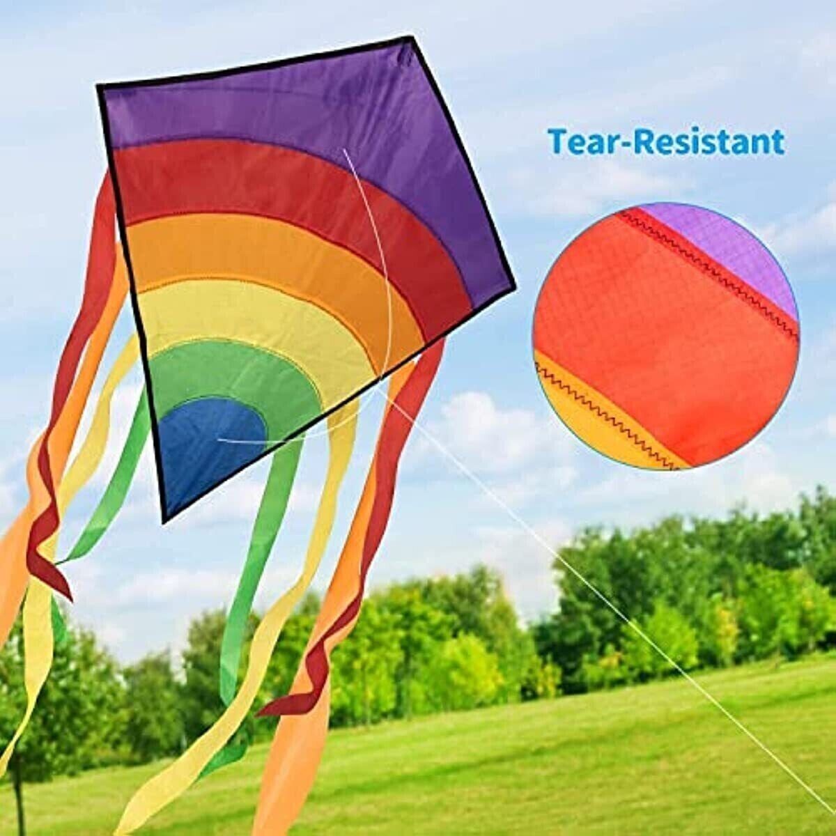 2 Pack Kites for Children Adult Large Rainbow Delta Huge Colorful ...