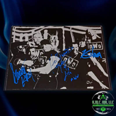 *WWE/WCW NWO HOLLYWOOD HOGAN KEVIN NASH SCOTT HALL 3X SIGNED NWO 11X14 ...