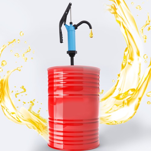 55 Gallon Blue Lever-type Drum Pump Manual Lever Acting Drum Pump Hand ...