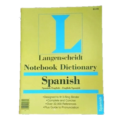 Notebook Dictionary : Spanish/English - Refill by Langenscheidt ...