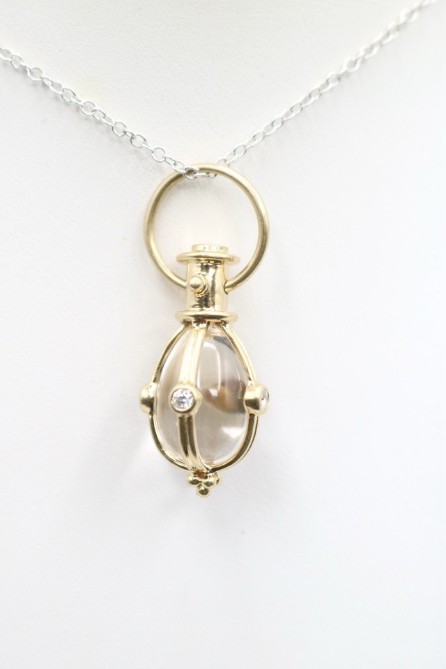 18K Rock Crystal Amulet Pendant |Classic Fine Jewelry by Temple St ...
