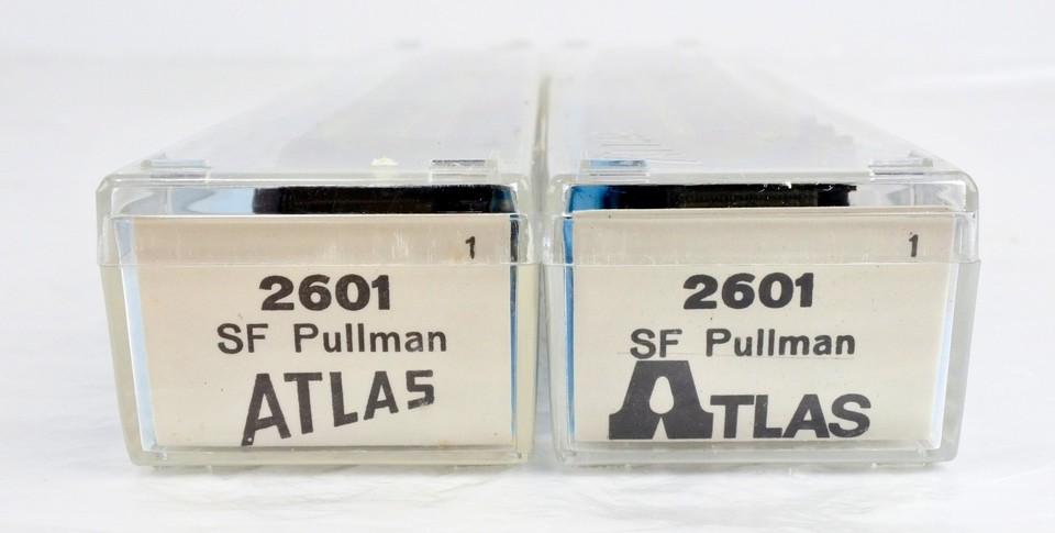 ATLAS N SCALE TWO 2601 SANTA FE PULLMAN CAR #ST.CROIX | eBay