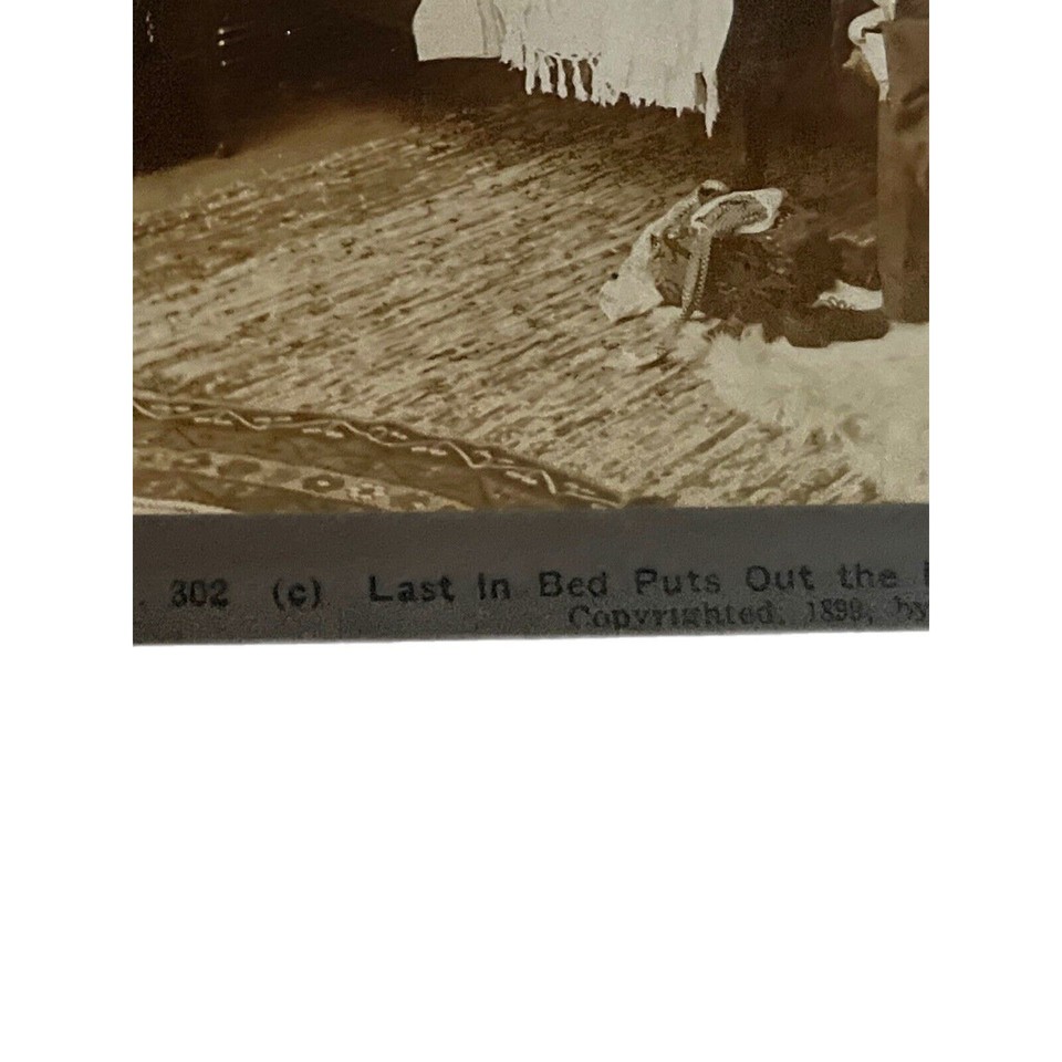 Antique Stereoscope Stereograph Real Photo BW Man Woman Ingersoll View ...