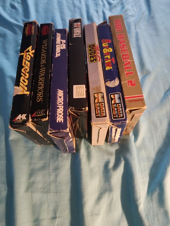 Nintendo nes Burgertime,RBI2,Bad Dudes, Wizard And Warriors, And More Boxes | eBay