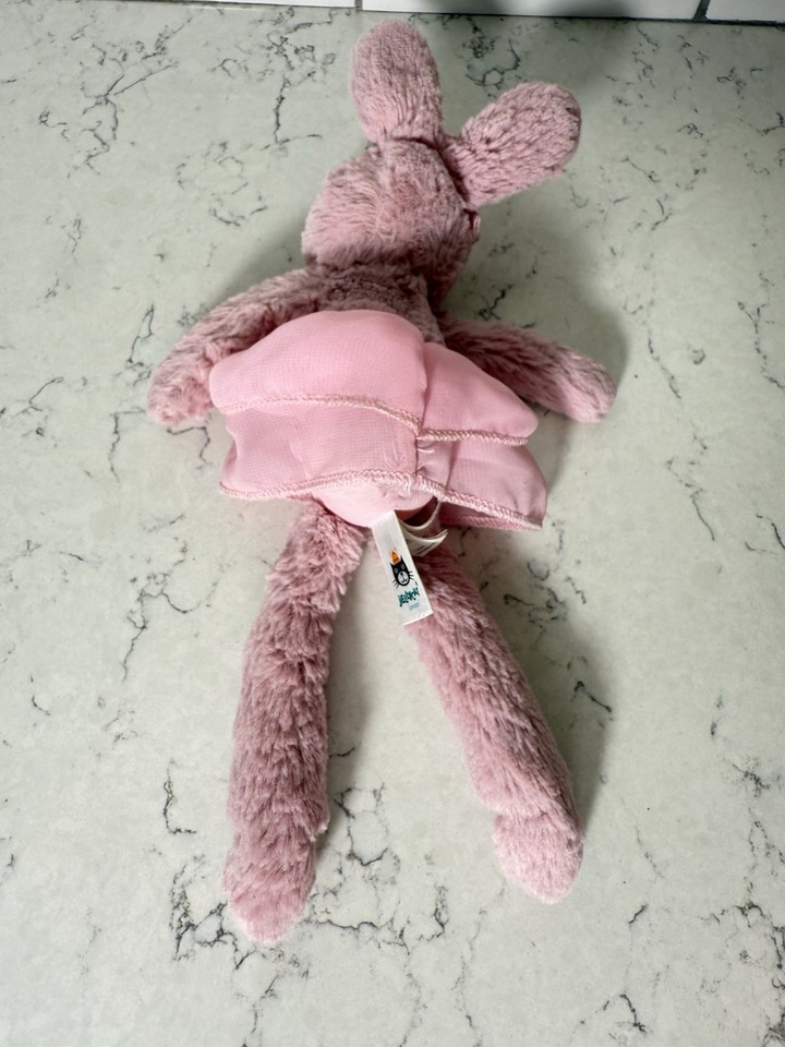 Jellcat London Bunny Tutu Lulu Pink Plush Ballerina Rabbit Retired Rare ...