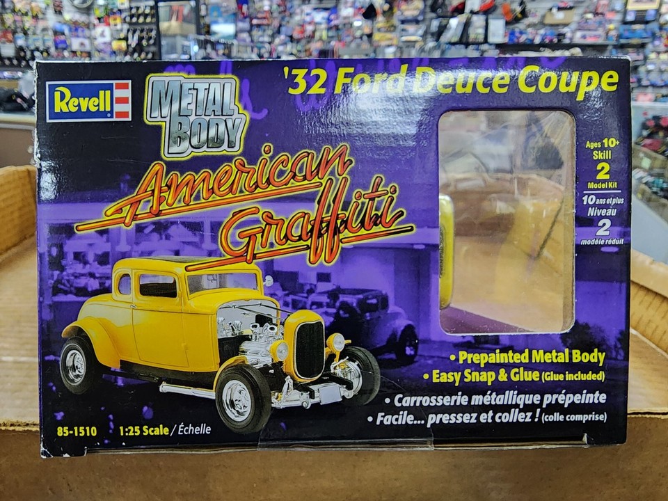Revell Metal Body American Graffiti '32 Ford Deuce Coupe Skill 2 Model ...