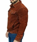 X-Men 2017 Logan Wolverine Hugh Jackman Brown Real Suede Leather Jacket ...